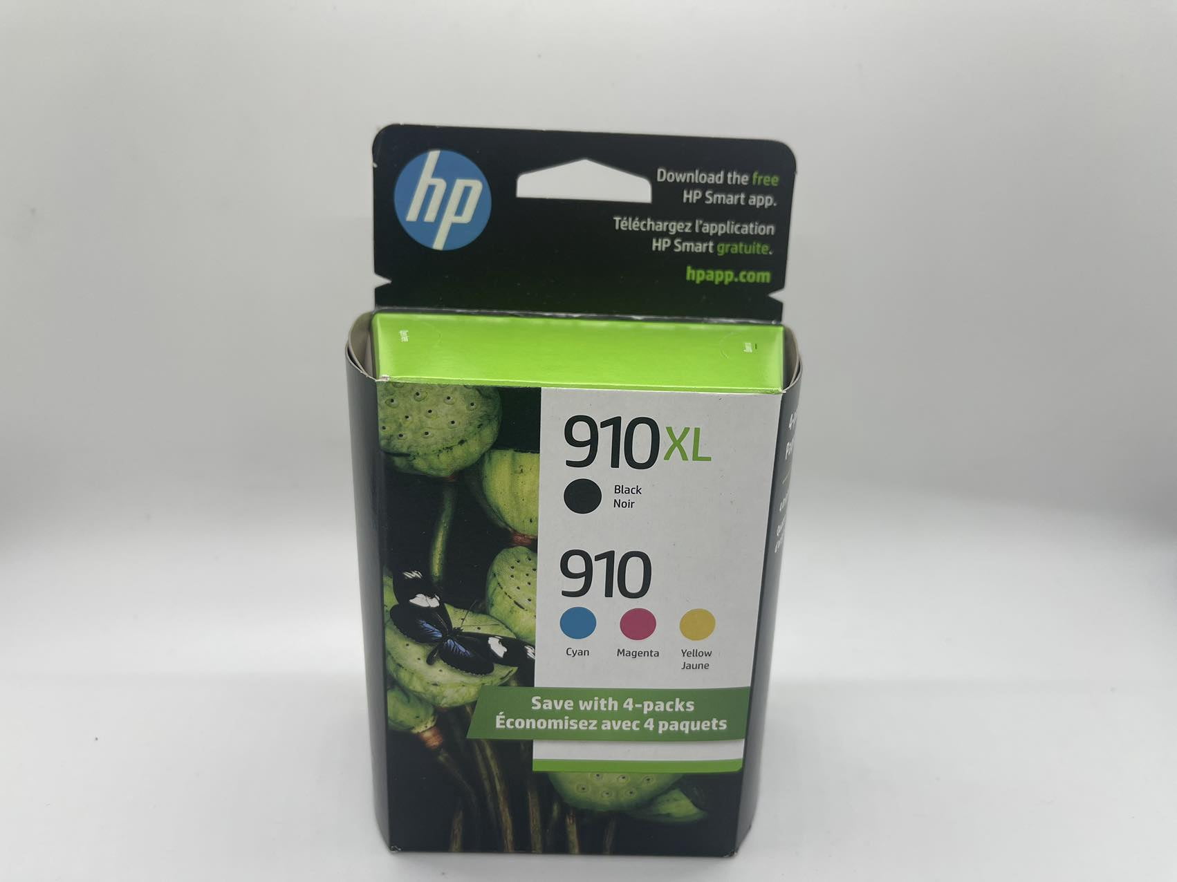 HP 910XL Black/910 Cyan/Magenta/Yellow 4 Pieces Ink Cartidges 3JB41AN ...