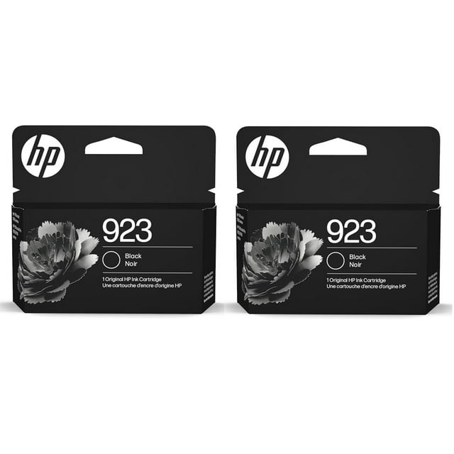 HP 923 2-Pack Black Ink Cartridge HP923 | Works OfficeJet 8120 Series ...