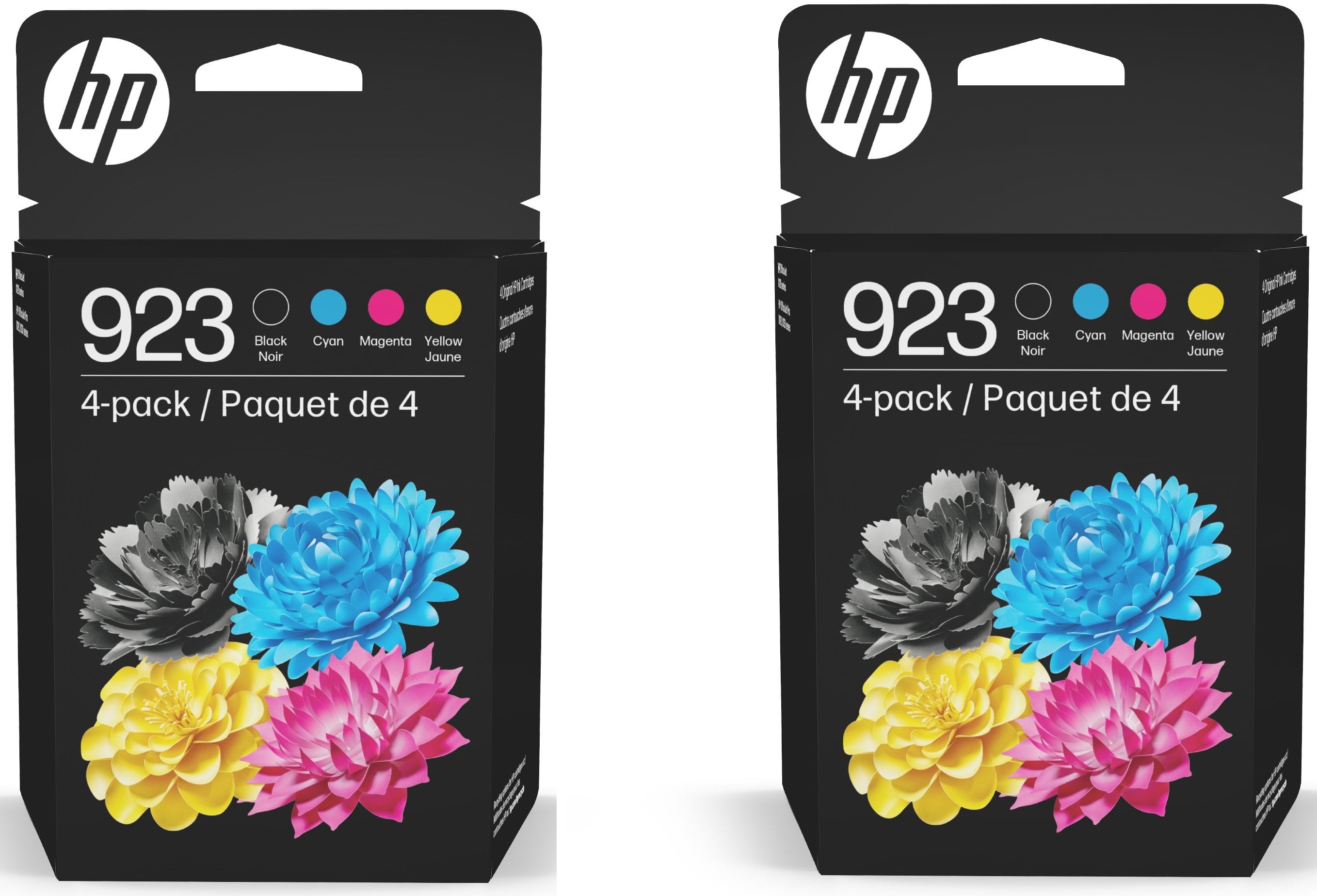 HP 923 CMYK Original Ink Cartridge 4-Pack 2-Pack - Walmart.com