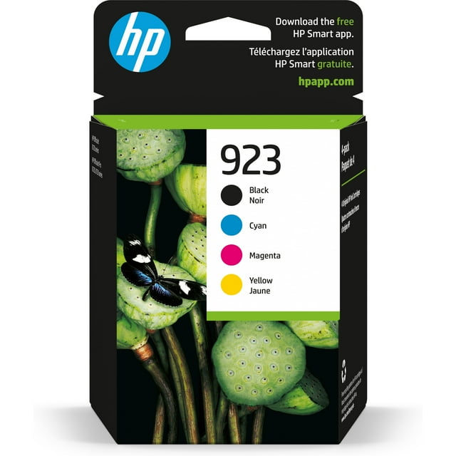 HP 923 CMYK Original Ink Cartridge 4-Pack for Professional Quality Documents - Walmart.com