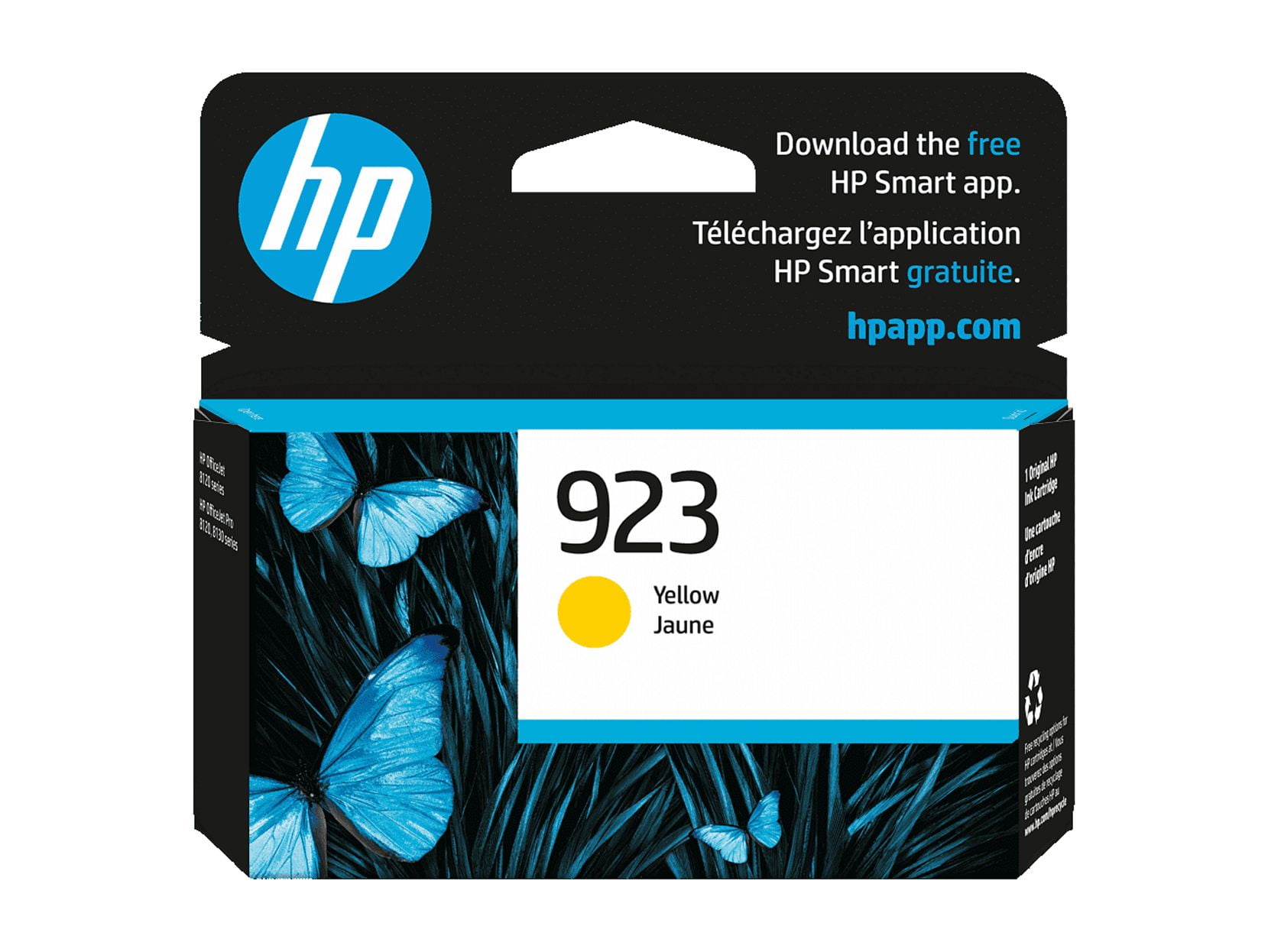 HP 923 Yellow Original Ink Cartridge, ~400 pages, 4K0T2LN - Walmart.com