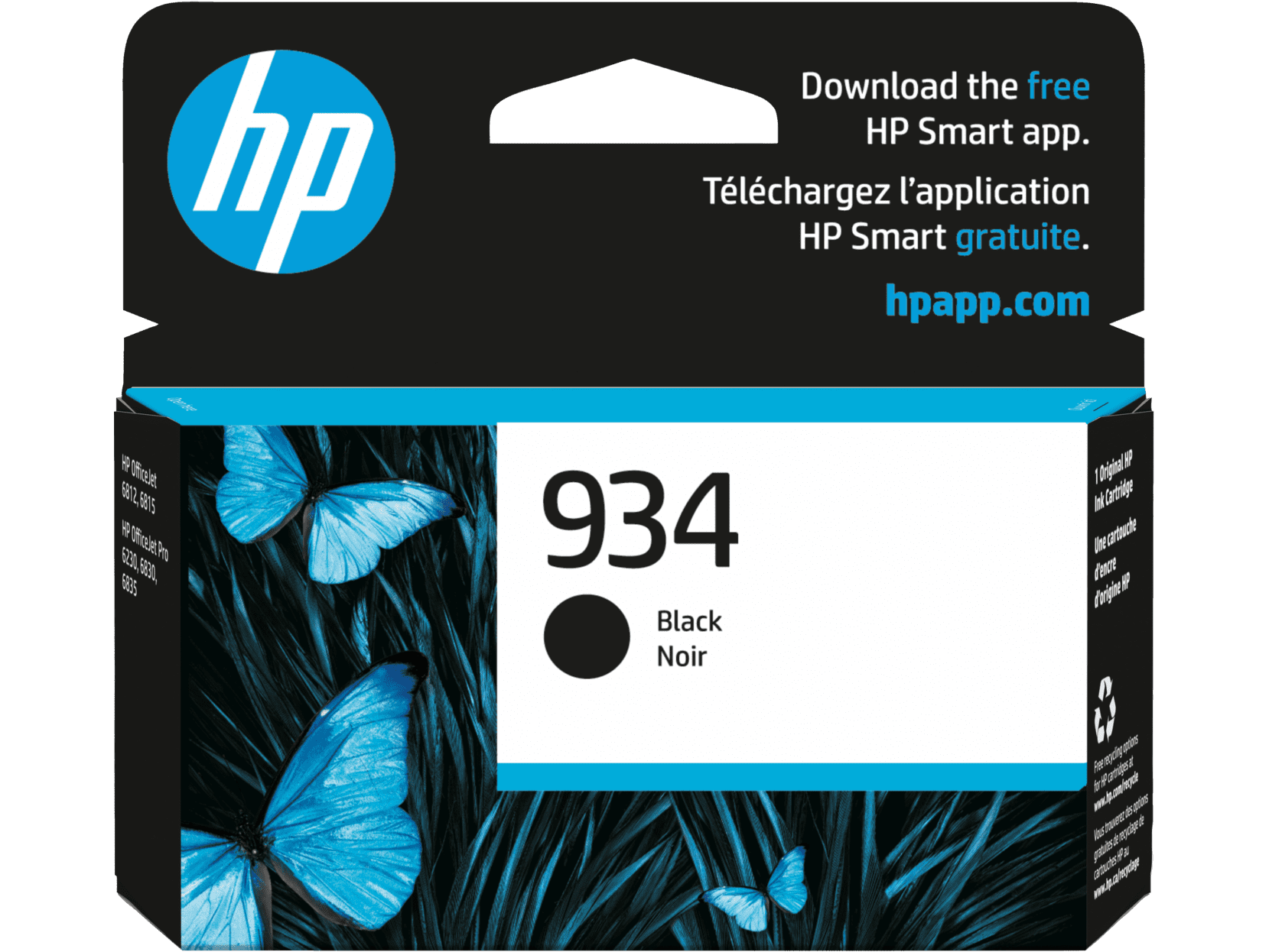 HP 934 Black Ink Cartridge, 400 Pages, (C2P19AN#140) - Walmart.com