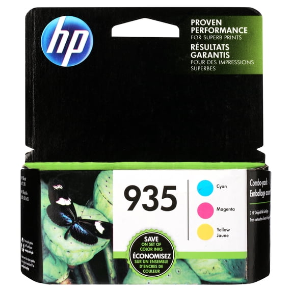 HP 935 Standard Yield Ink Cartridge 3/Pack - Cyan, Magenta, Yellow ...