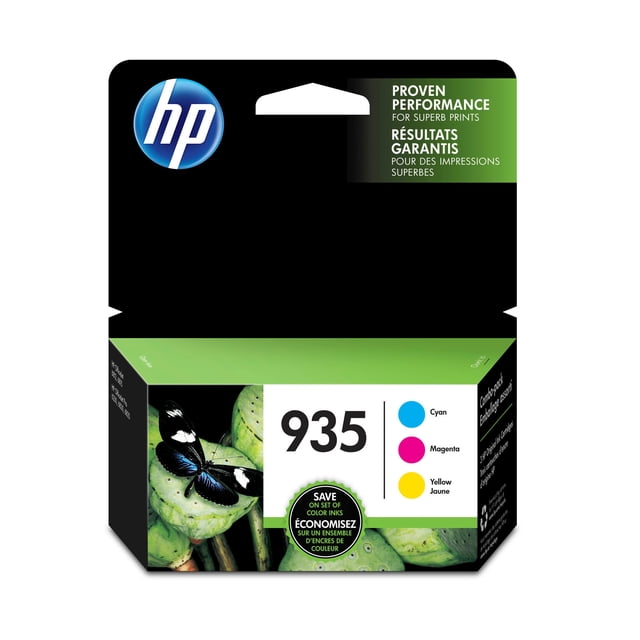 HP 935 3-pack Cyan/Magenta/Yellow Original Ink Cartridges, Per ...