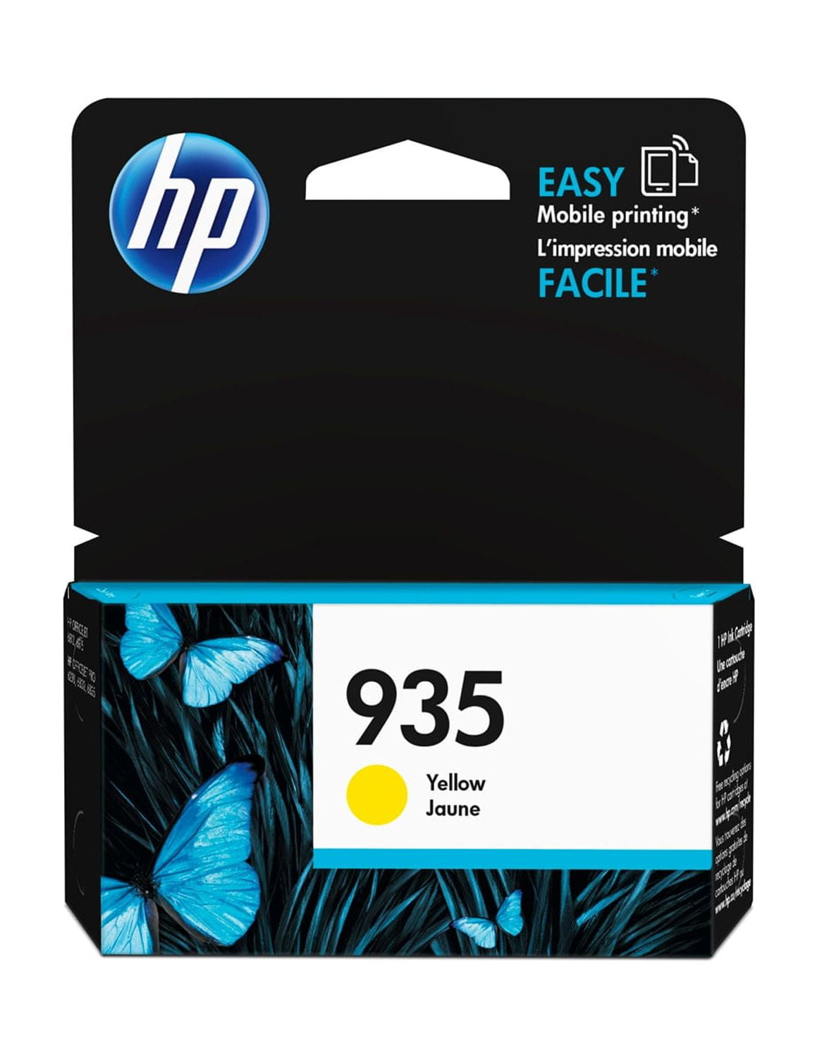 HP 935 Yellow Original Ink Cartridge, ~400 pages, C2P22AN#140 - Walmart ...