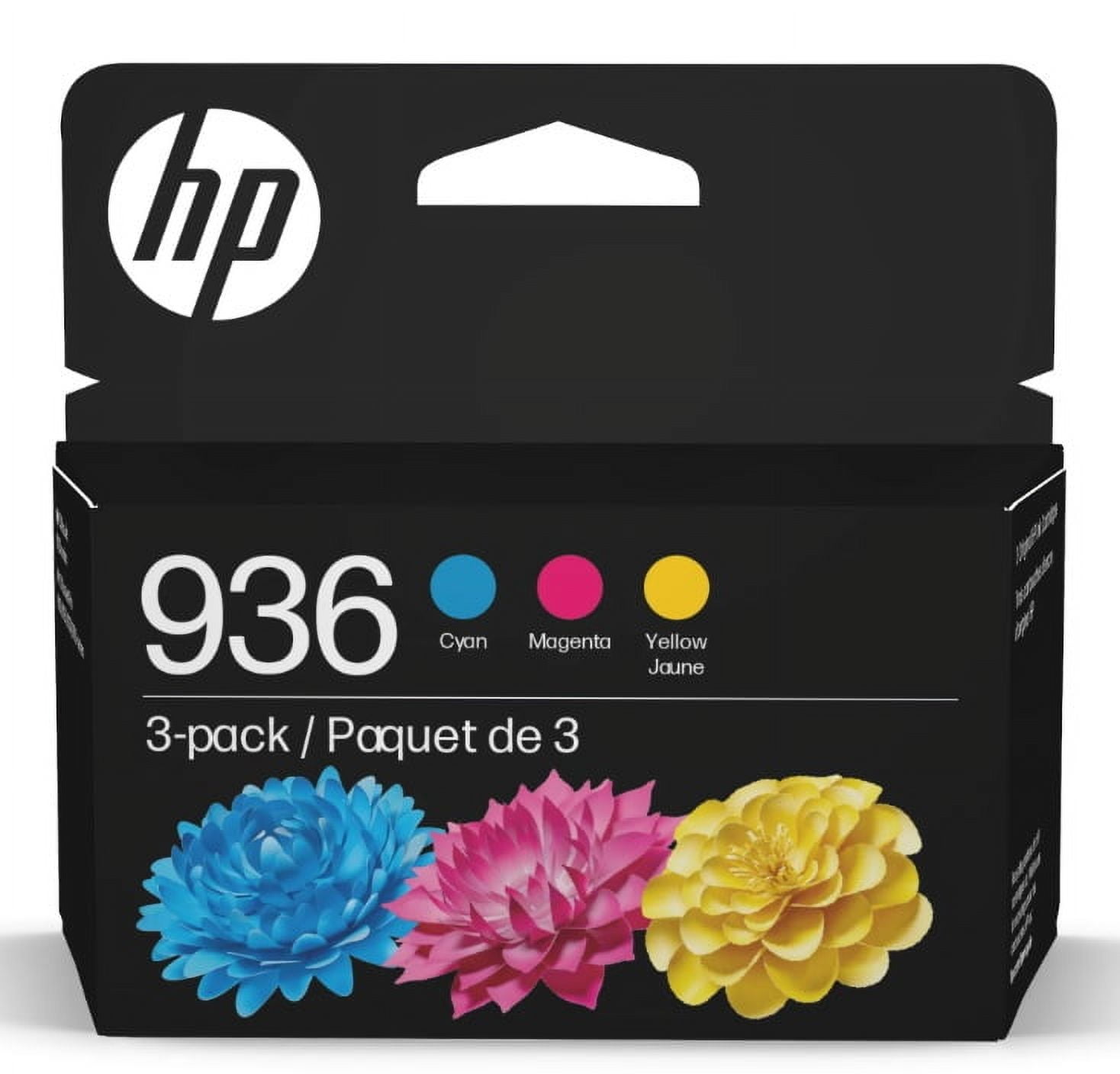 HP 936 CMY Ink Cartridge 3-Pack, Original Ink for OfficeJet and OfficeJet Pro Printers - Walmart.com