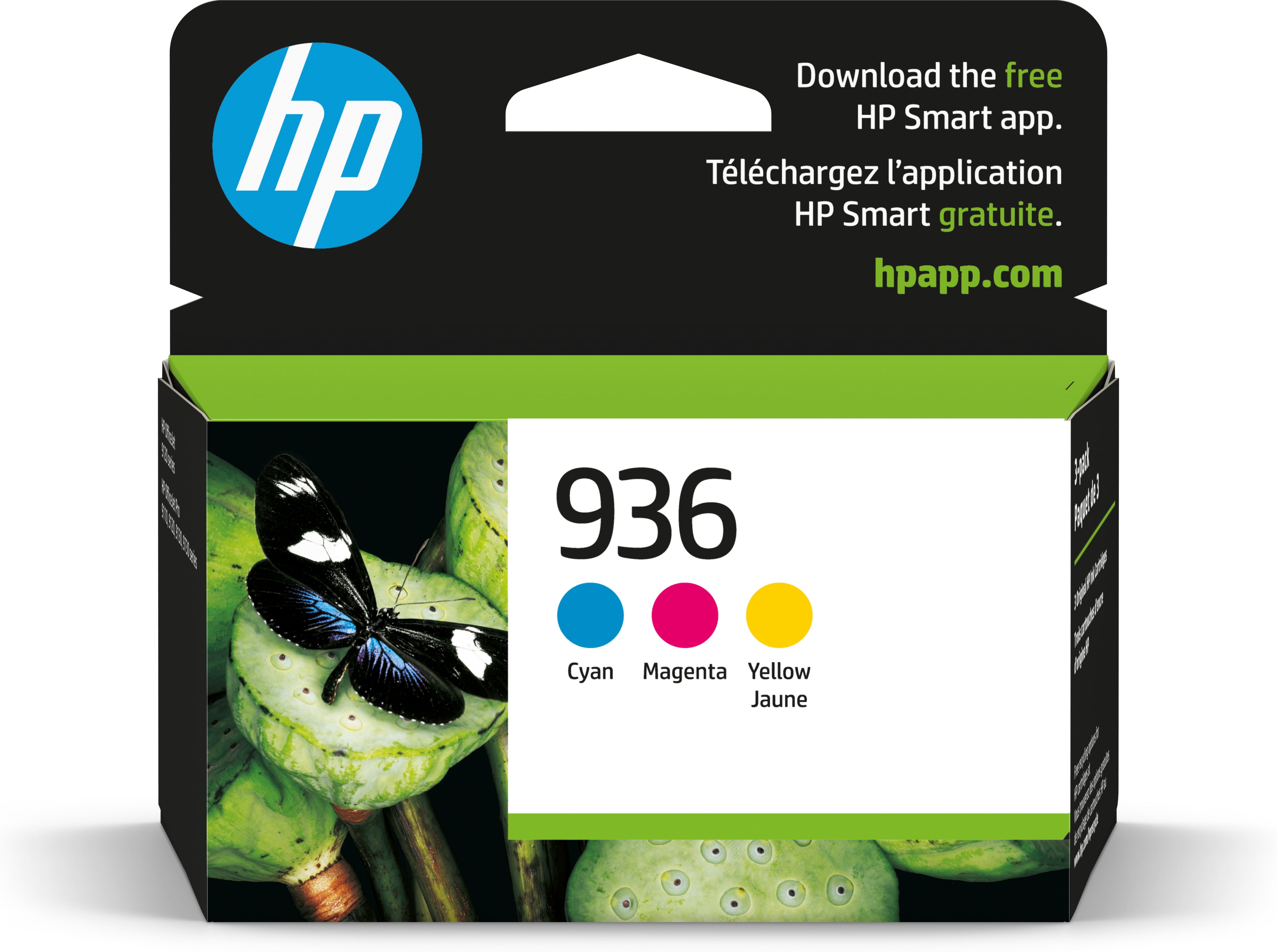 HP 936 CMY Original Ink Cartridge 3-Pack - Walmart.com