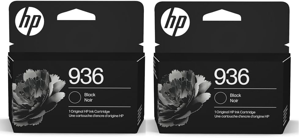 HP 936 Genuine 2-Pack Black Set Original Ink Cartridge (4S6V2LN ...