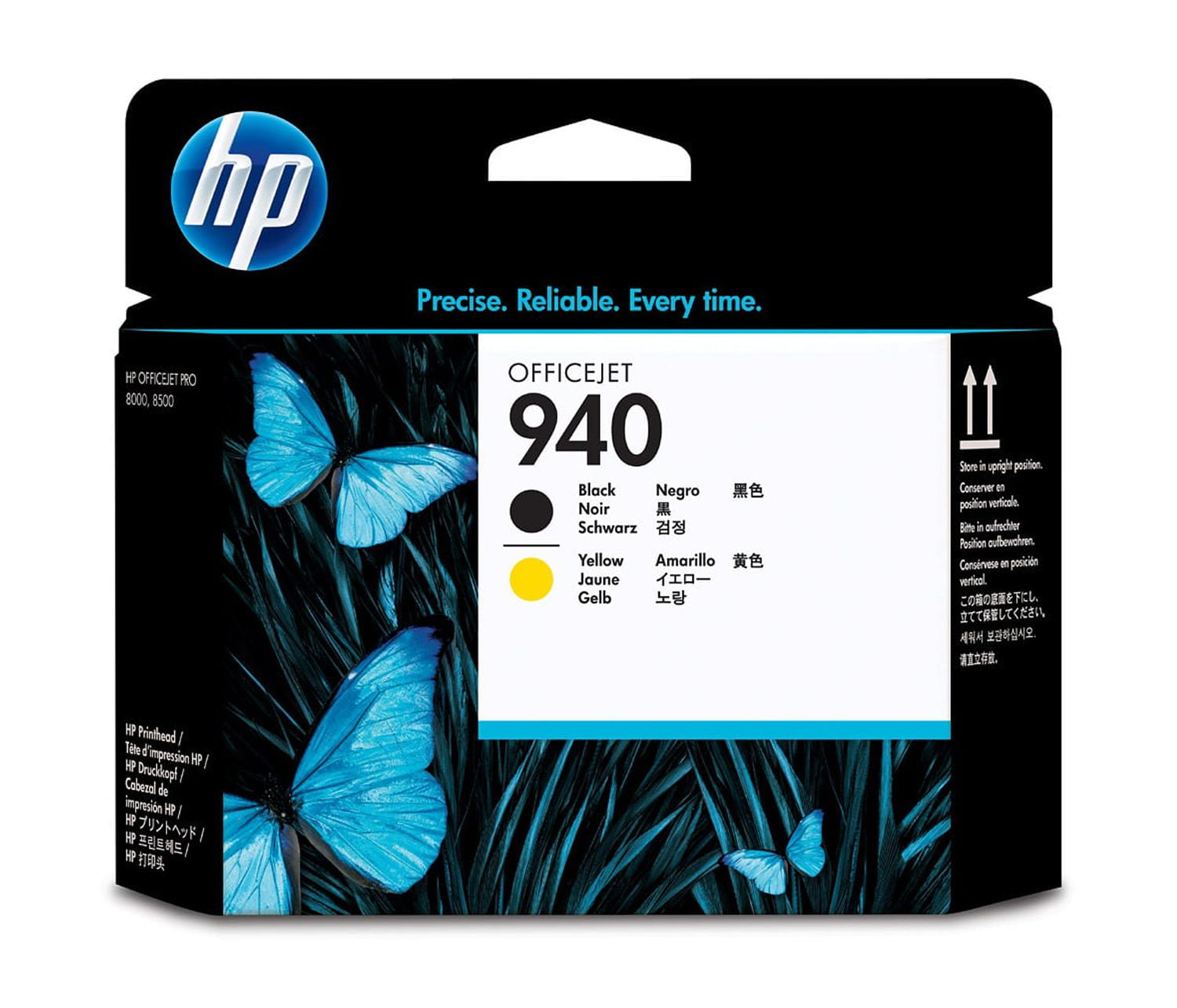 HP 940 Original Printhead, Black/Yellow, Compatible with HP Pro 8000/ ...
