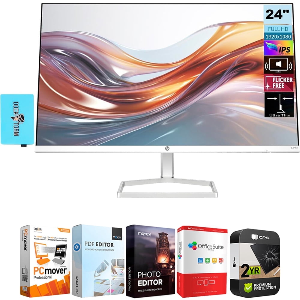 HP 94C36AA#ABA 524sa Series 5 23.8 inch FHD 1080p 16:9 IPS Monitor with ...