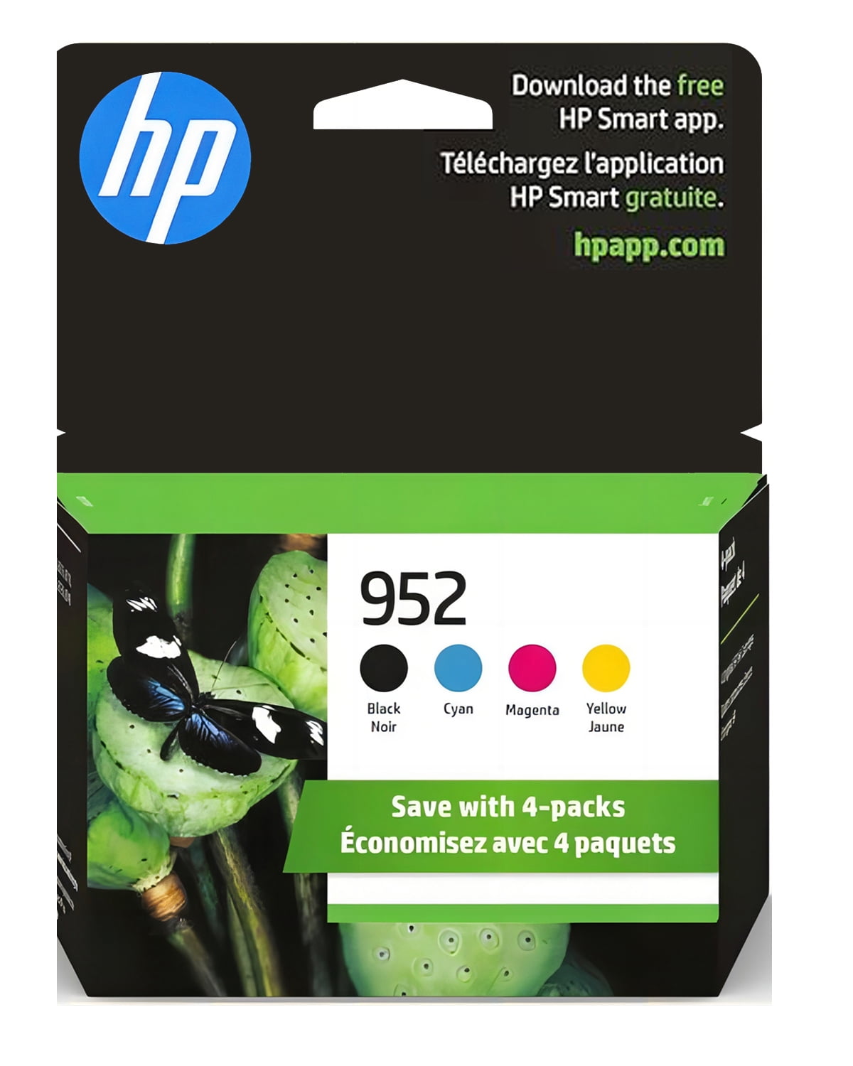 HP 952 Black Cyan Magenta Yellow Ink Cartridges (4-pack) | Works with ...