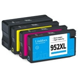 HP 952 High-Yield Ink Cartridges (4-Pack), Black, Cyan, Magenta, Yellow ...