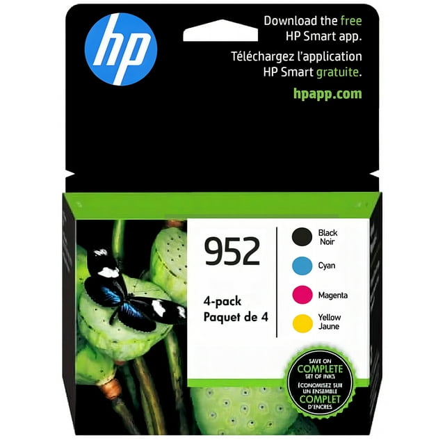 HP 952 Black+Cyan+Magenta+Yellow 4-pack Ink Cartridges | N9K27AN | High ...