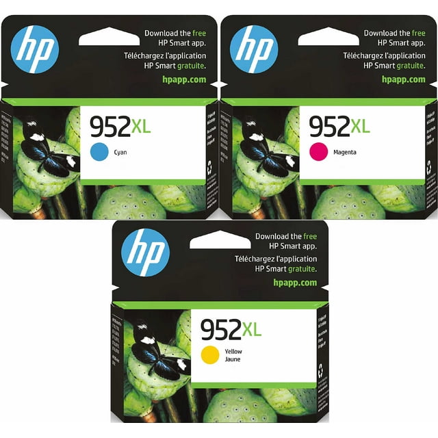 Free Shipping! HP 952XL Color (1 952XL Cyan, 1 952XL Magenta, 1 952XL ...