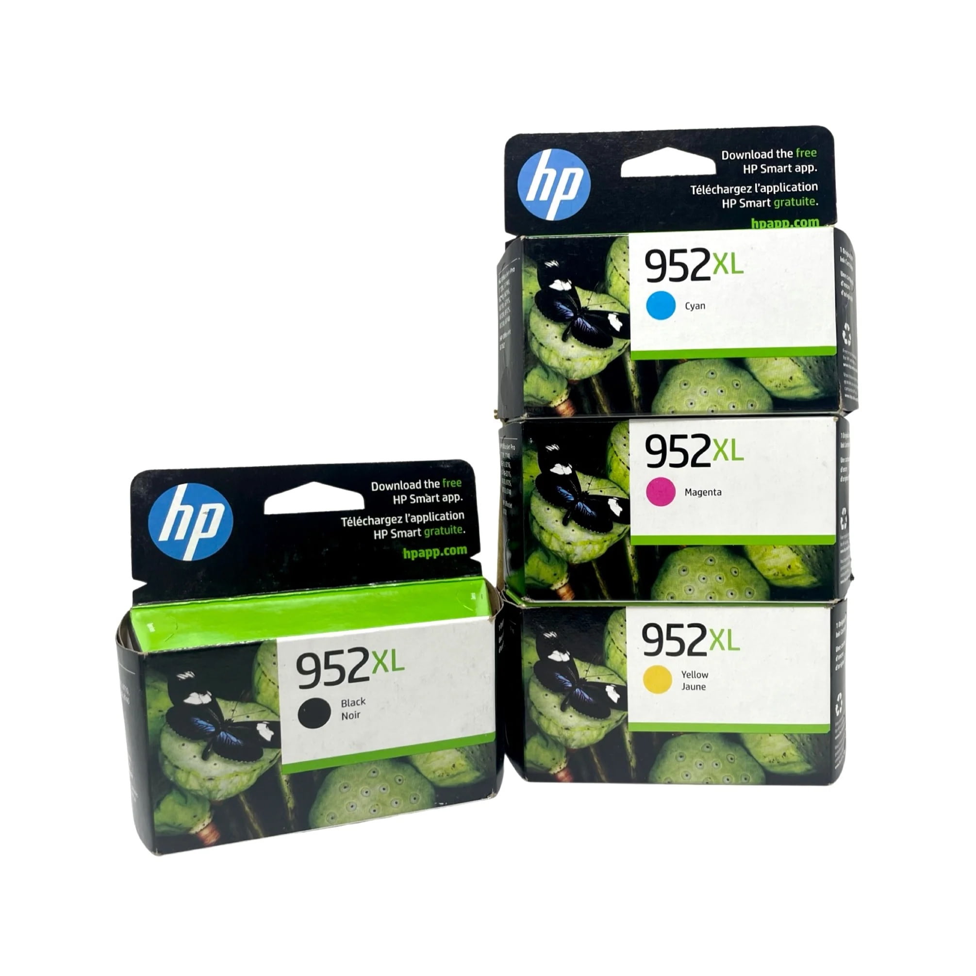 HP 952XL High Yield Black/Cyan/Magenta/Yellow Ink Cartridges (Pack of 4 ...