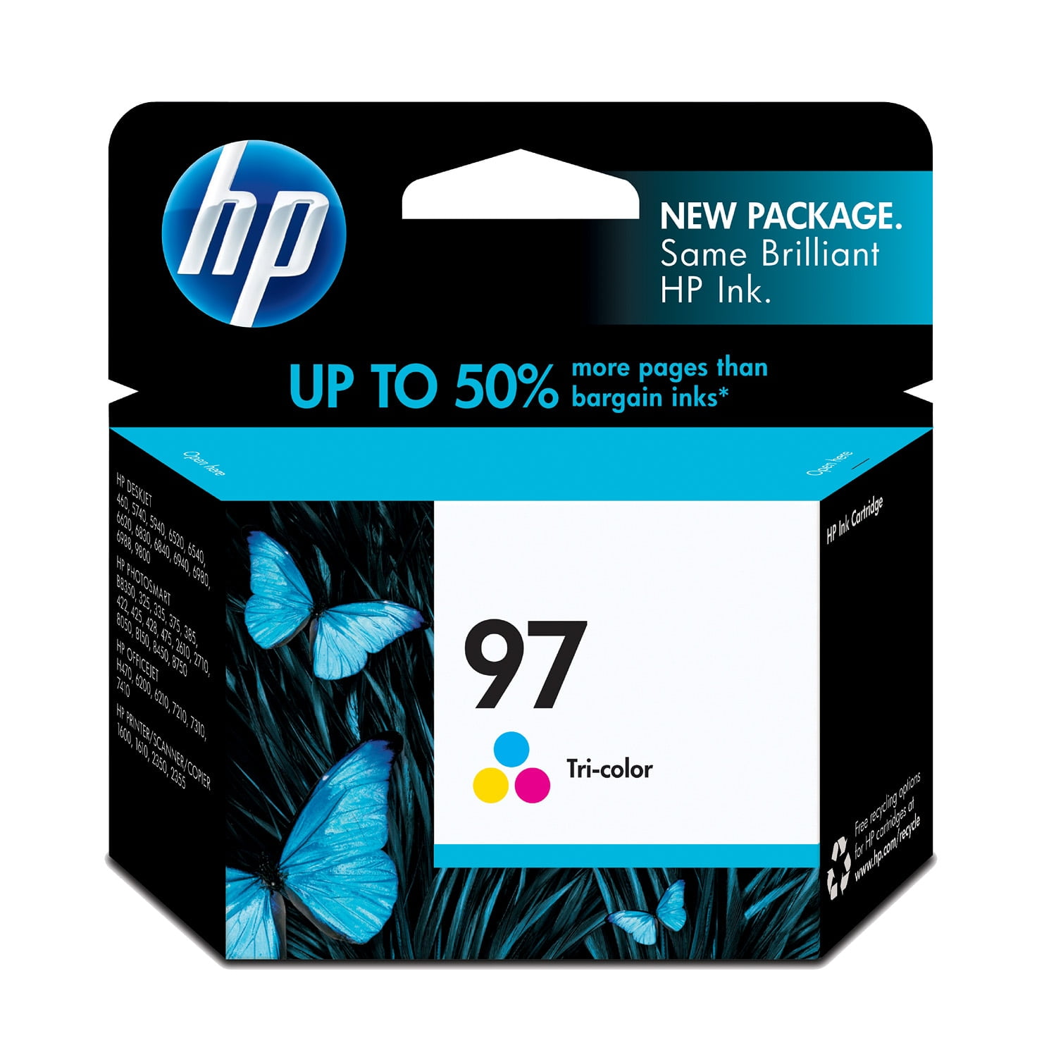 HP Inc. HP 97 (C9363WN) Tri-color Original Ink Cartridge - Walmart ...