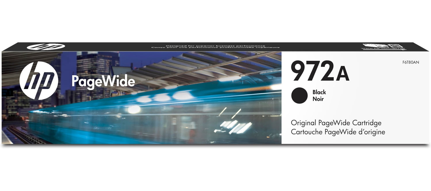 HP 972A Black Original PageWide Cartridge, ~3,500 pages, F6T80AN ...