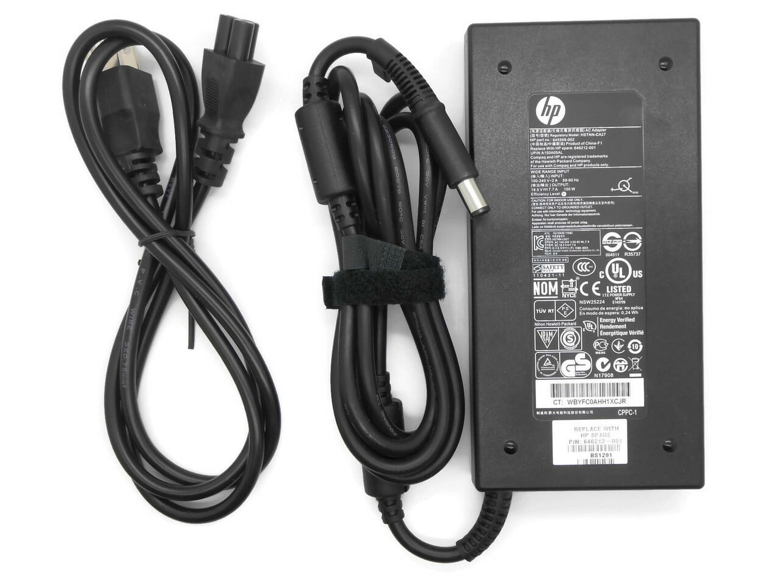 HP AC Smart Power Adapter 150 watt Slim 693707-001 - Walmart.com