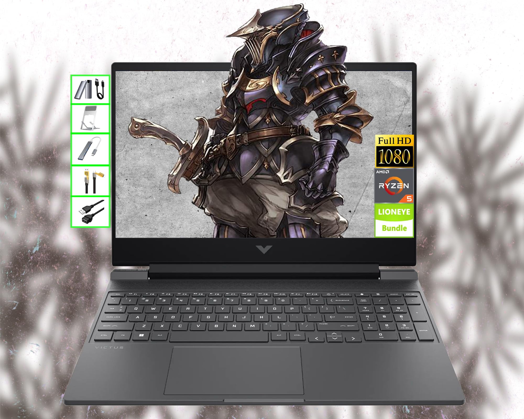 HP AI-Powered Gaming Laptop with Radeon RX 6550M| 15.6" FHD Victus ...