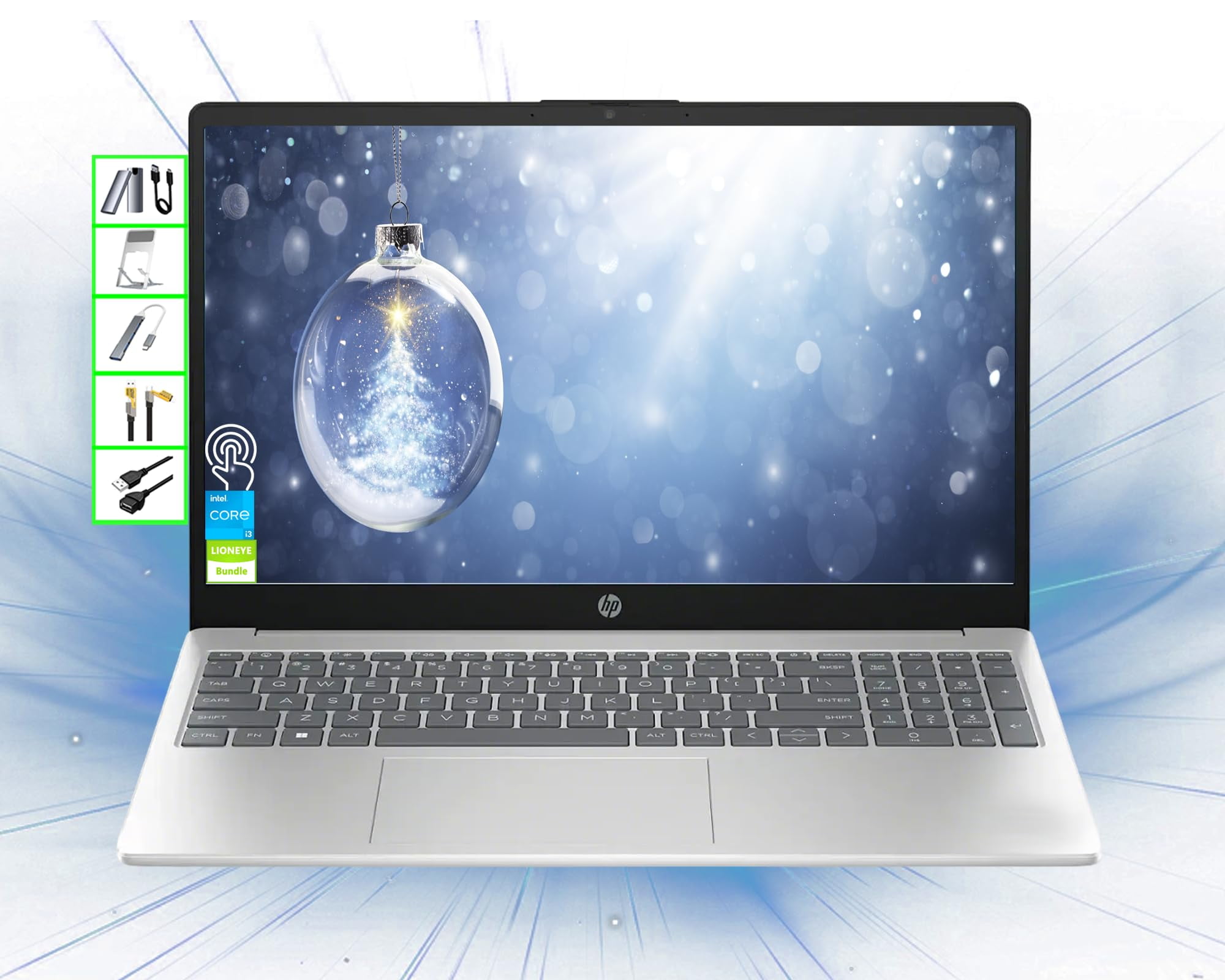 HP AI-Powered Laptop | 15.6" HD Touchscreen Computer | 16GB RAM | 512GB ...