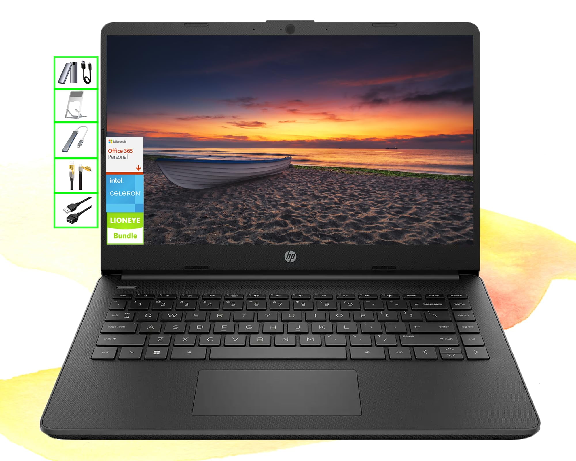 HP AI-Powered Laptop with Microsoft Office and 1TB Cloud Storage ...