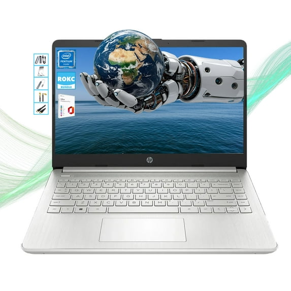 HP AI-Powered Windows 11 Laptop (14" HD Screen) with Microsoft Office ...