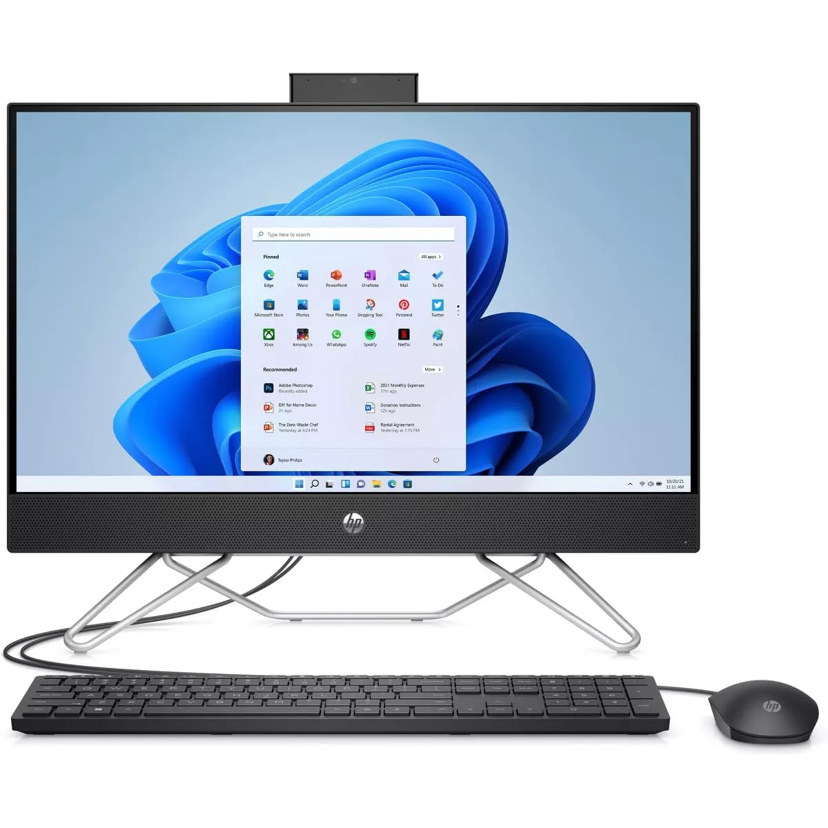 HP AIO 24-cb100 Desktop, 10 Cores Intel i5-1235U Intel Iris Xe Graphics ...