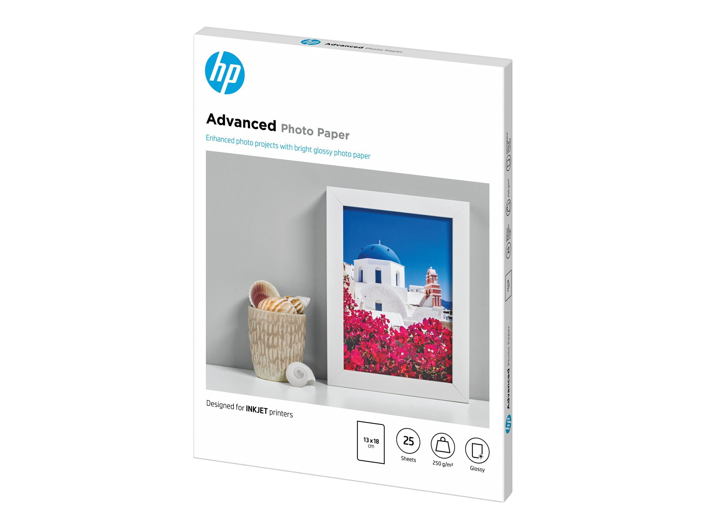 HP Advanced Glossy Photo Paper - Glossy - 5.12 in x 7.1 in 25 sheet(s ...