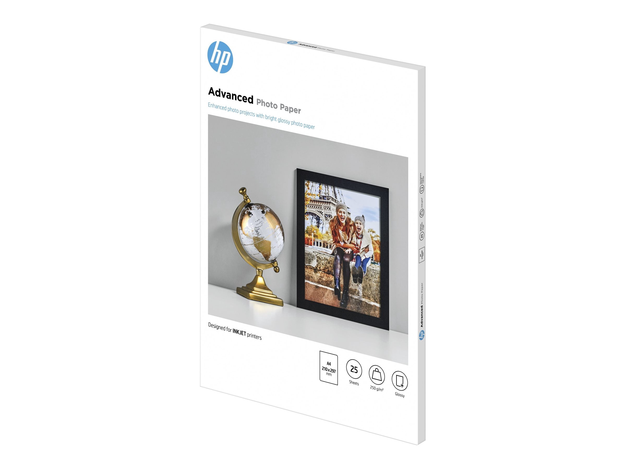 HP Advanced Glossy Photo Paper - Glossy - A4 (8.25 in x 11.7 in) - 250 ...