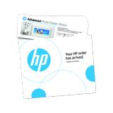 HP Advanced Photo Paper, Glossy, 65 lb, 4 x 12 in. (101 x 305 mm), 10 ...
