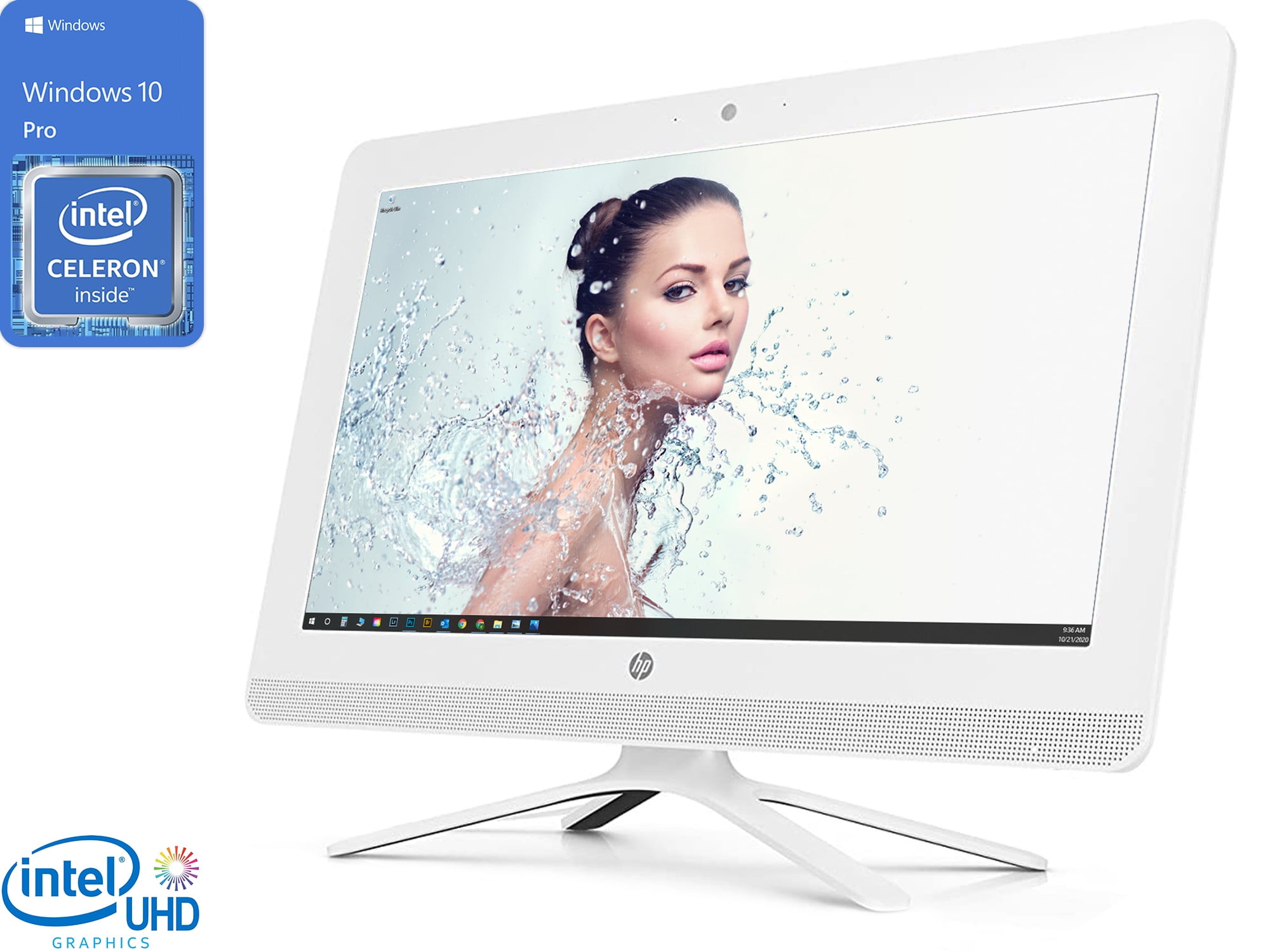 HP All-in-One, 19.5" FHD Display, Intel Celeron J4005 Upto 2.7GHz, 8GB ...