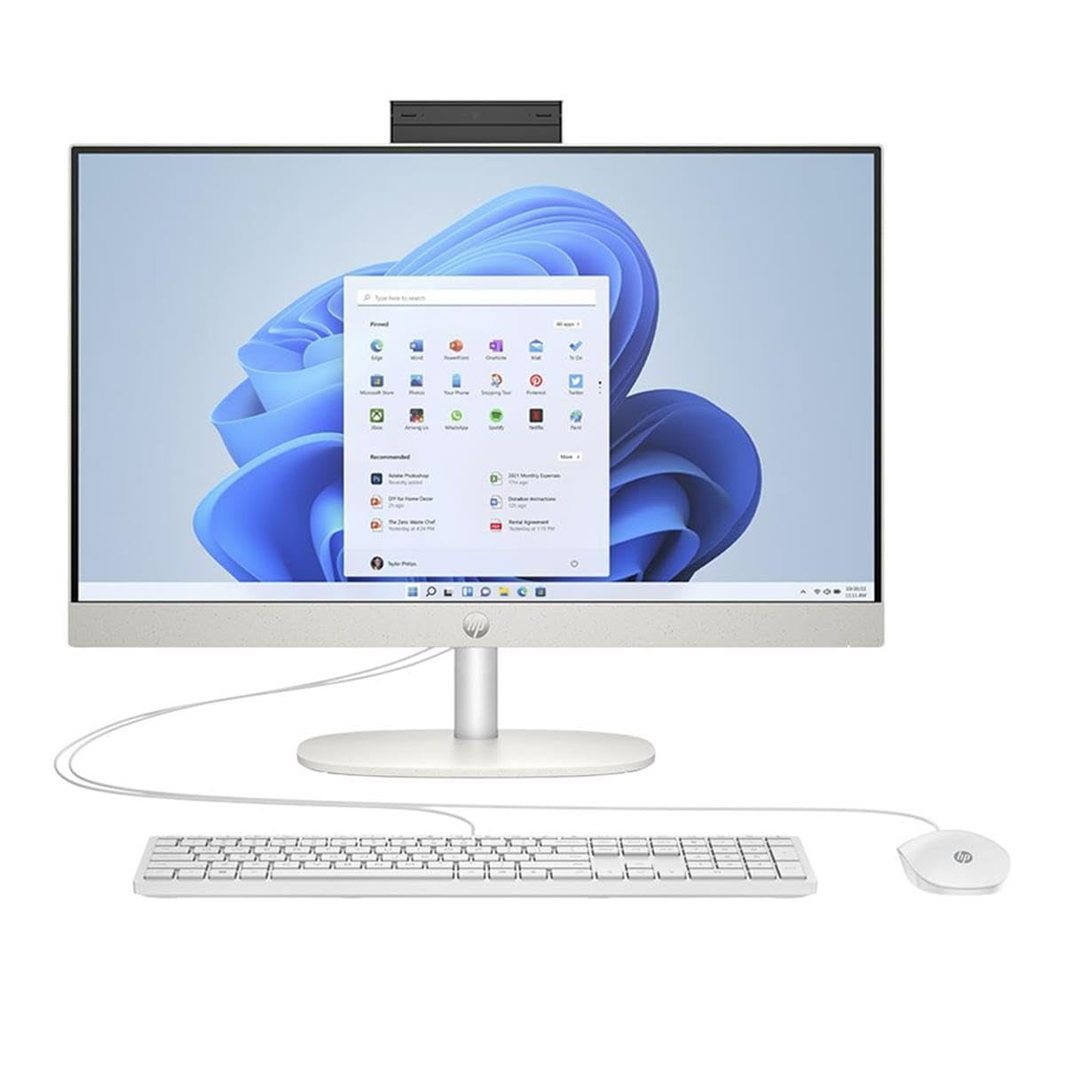 HP All-in-One 24-cr000 Desktop, 8 Core Intel i3-N300 Intel UHD Graphics ...
