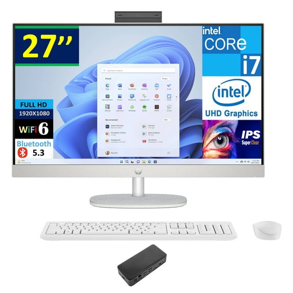 HP All-in-One 27 School/Business All-in-One 27in IPS FHD Display (Intel ...