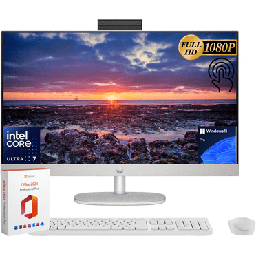 "HP 27"" Touch All-in-One Desktop PC, Intel i5-1235U, 8GB RAM, 1TB SSD ...