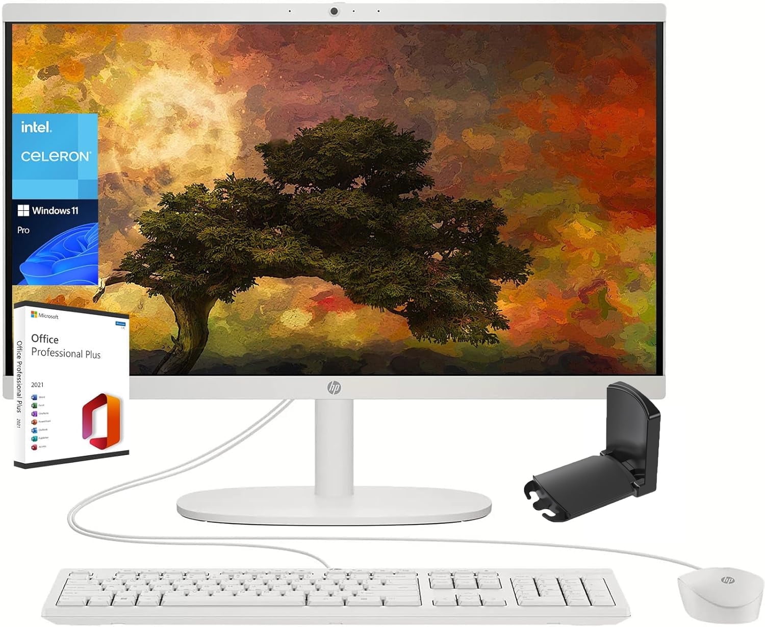 HP All-in-One Desktop, 21.5" FHD Display, 8GB RAM, 512GB SSD, Intel ...