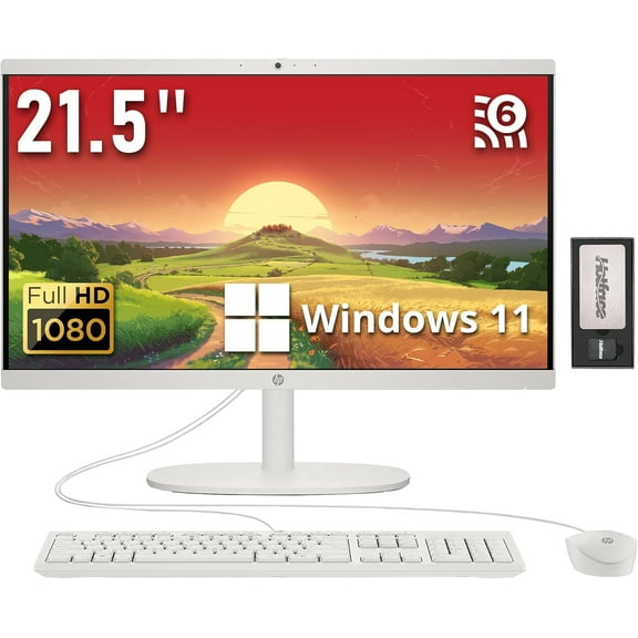 HP 21.5" FHD All-in-One Desktop, Intel Celeron J4025, 16GB RAM, 672GB ...