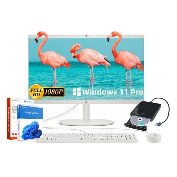 HP All-in-One Desktop Computer - Microsoft Office Lifetime, Win 11 Pro ...