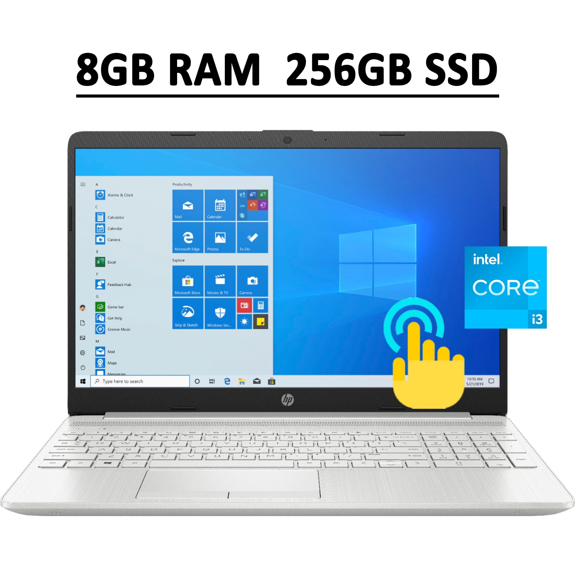 HP Business 15 Laptop Computer 15.6" Diagonal HD Touchscreen 11th Gen ...