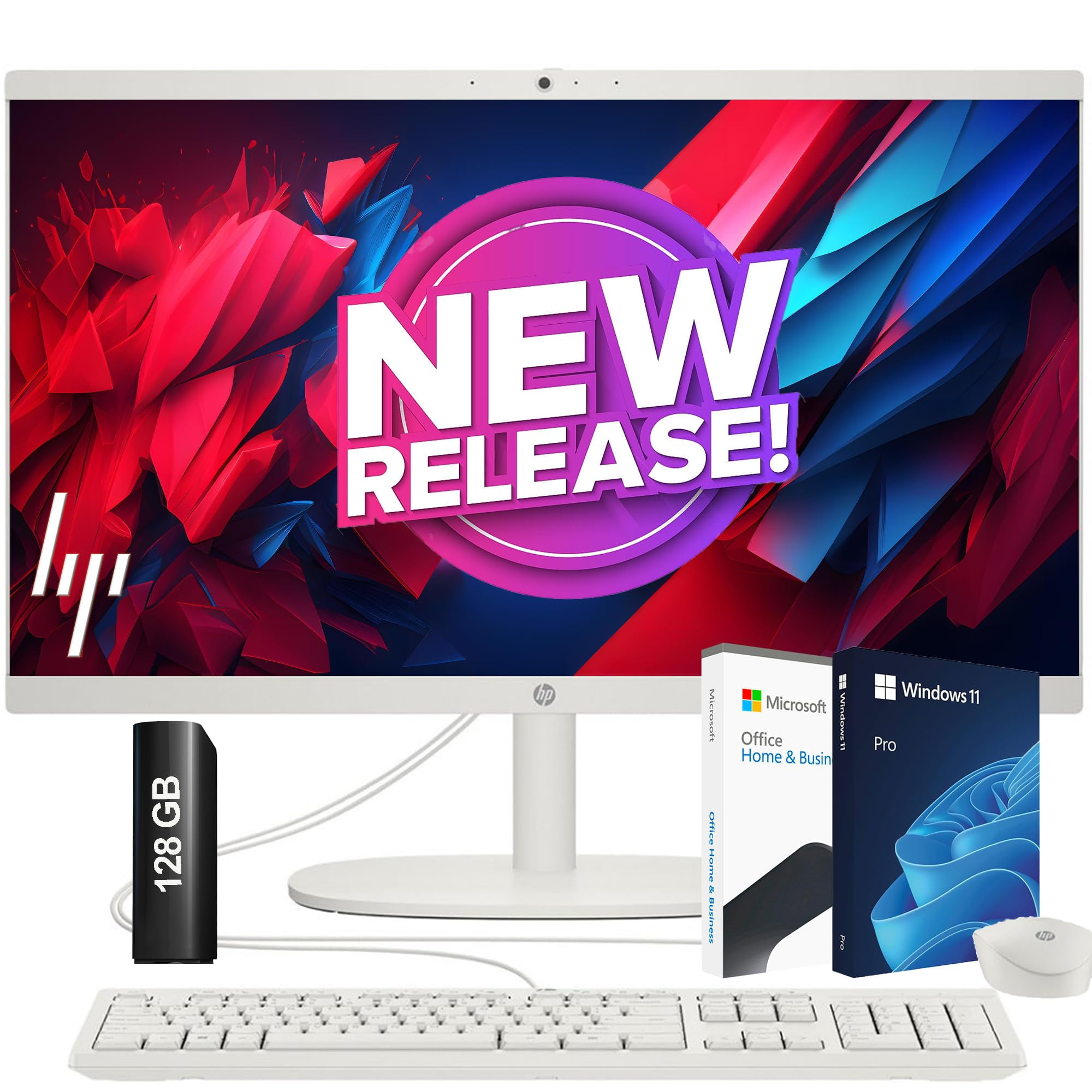 HP Business All-in-One Desktop| 22" Full HD Display| Intel Dual-core ...