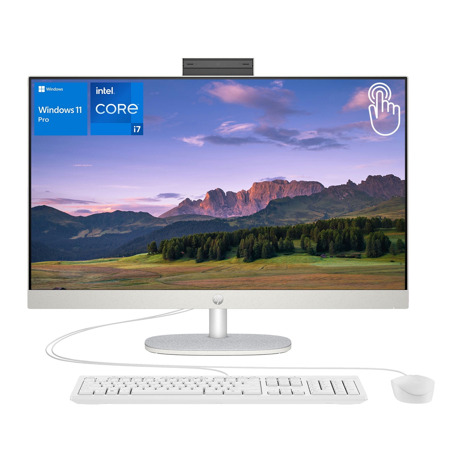 HP Business All-in-One Desktop PC, 27" FHD Touchscreen, Intel Core i7 ...