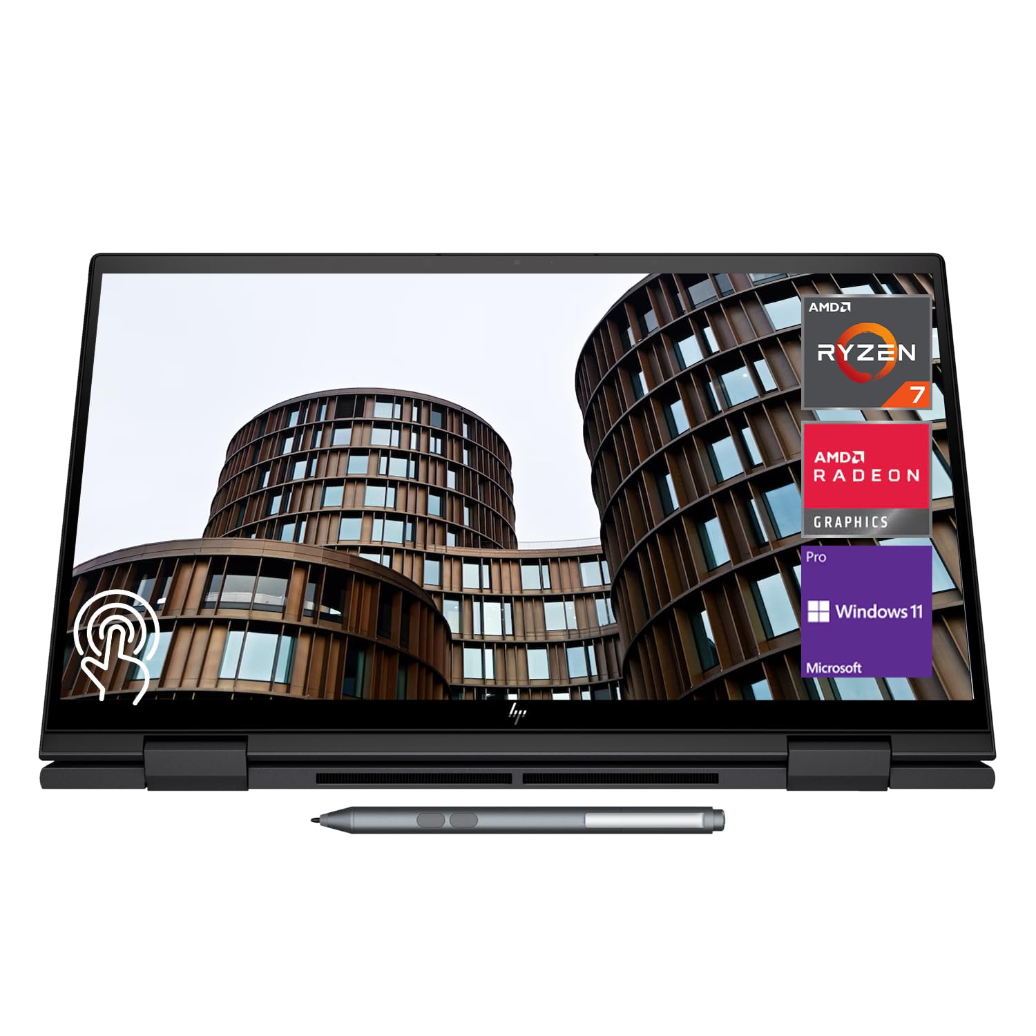 HP Business Envy x360 2-in-1 Laptop, 15.6" FHD Touchscreen, AMD Ryzen 7 ...