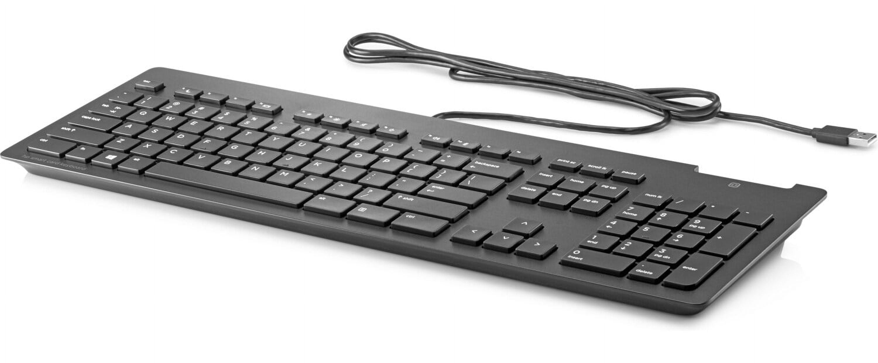 HP Business Slim Smartcard Keyboard,Black,USB Port (Z9H48AT#ABA ...
