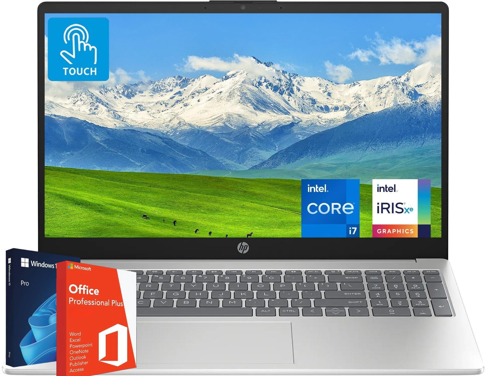 HP Business Touchscreen Laptop Windows 11 Pro, 15.6 Inch FHD Touch ...