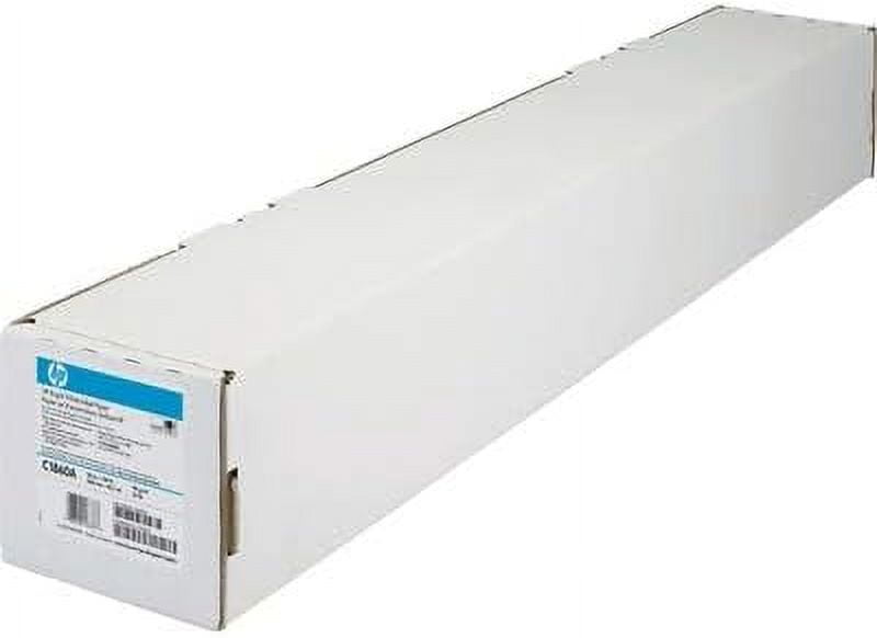 HP C1860A Designjet Bright White Inkjet Paper, 4.7 mil, 24" x 150 ft ...
