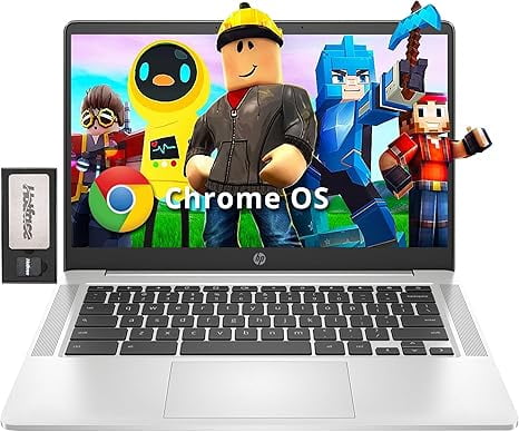 HP Chromebook 14" FHD Anti-Glare Laptop, AMD 3015Ce, 4GB RAM, 224GB ...
