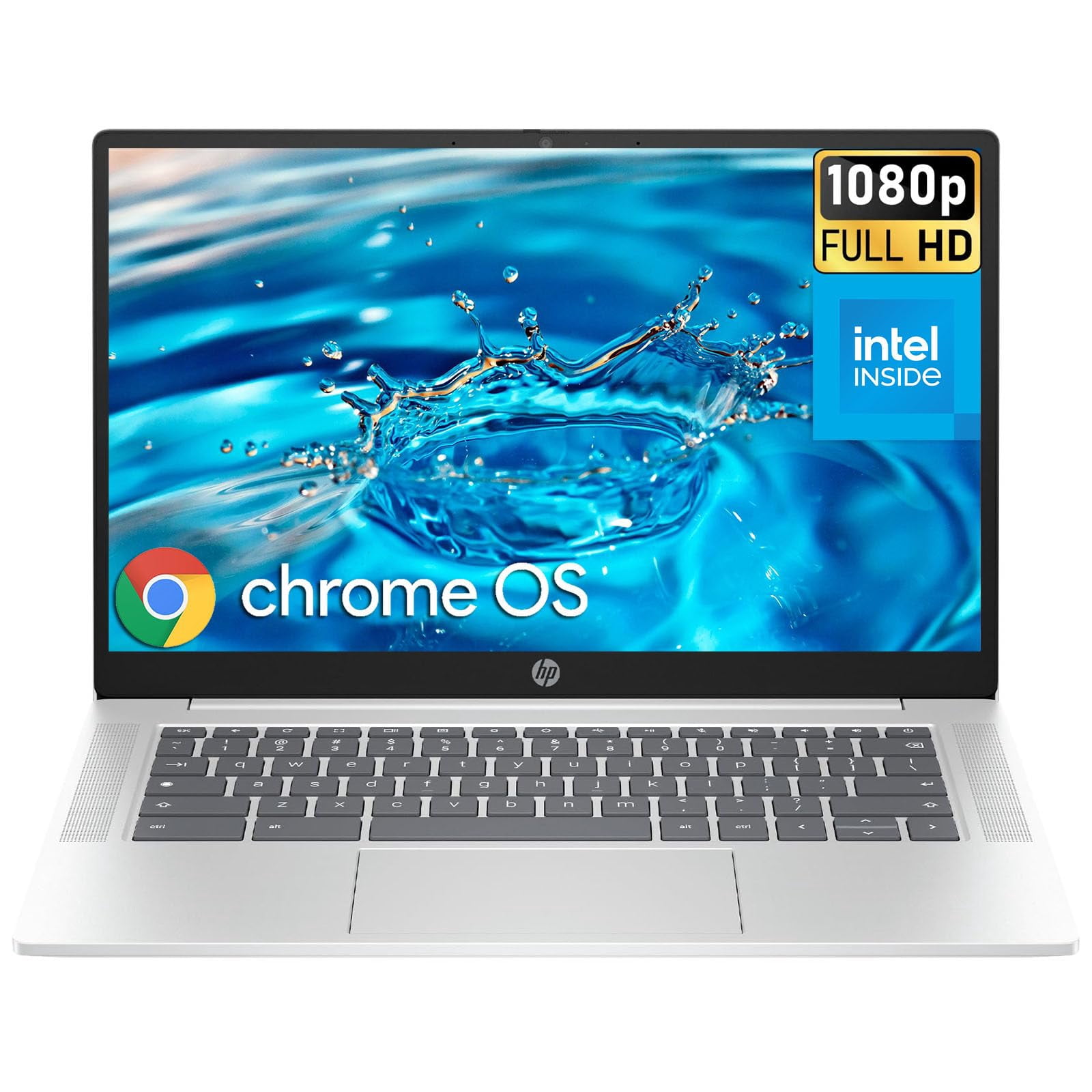 HP Chromebook 14 inch Ultra Light Laptop for Students Business, FHD IPS ...