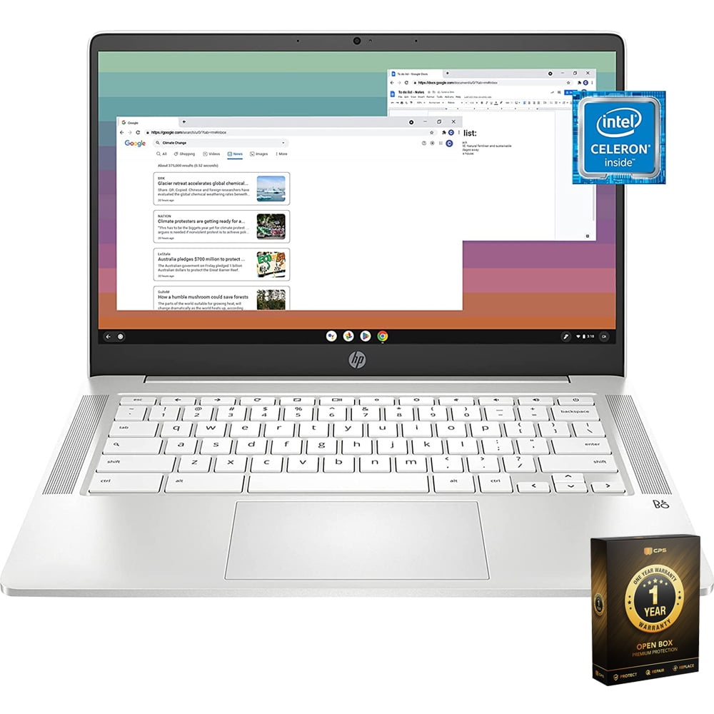 Open Box HP Chromebook 14ANA0240NR 14" Touchscreen Laptop, 4GB RAM/64GB ...
