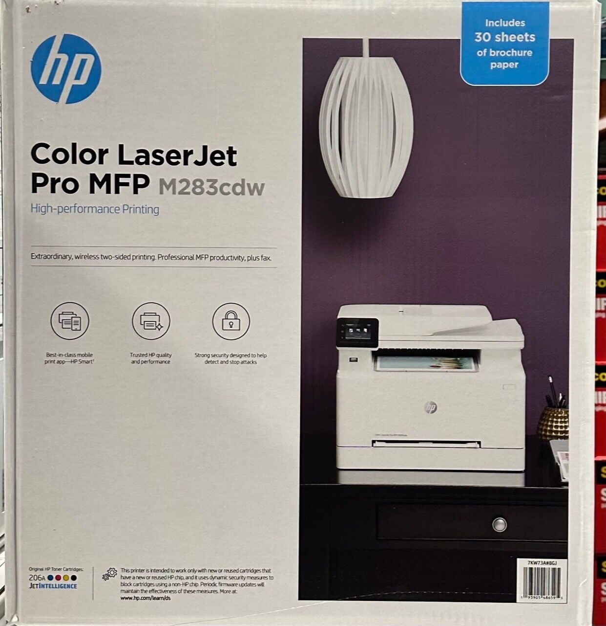 HP Color Laserjet Pro M283cdw Wireless All-in-One Laser Printer-Remote ...