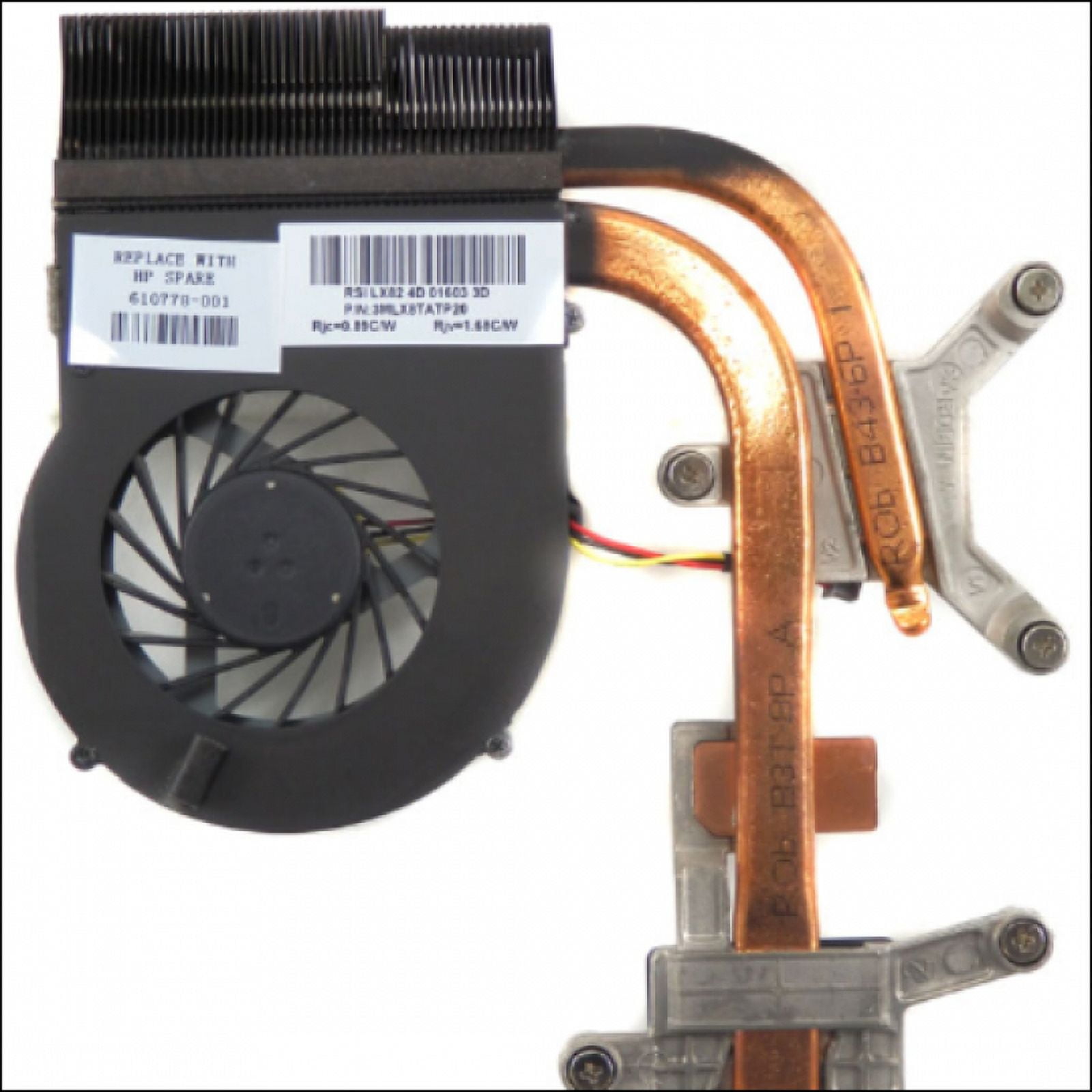 HP DV6-3000 DV7-4000 3MLX8TATP20 CPU Laptop Cooling Fan Heatsink 610778 ...