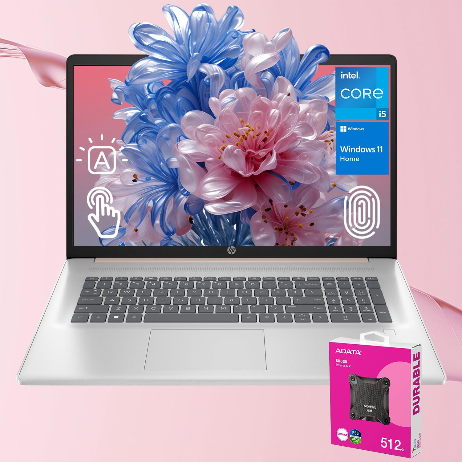 HP Daily Essential Laptop | Intel Core i5-1334U | 17.3" HD+ Touchscreen ...